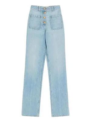 Valentino Garavani Denim Straight-leg Jeans - Blue
