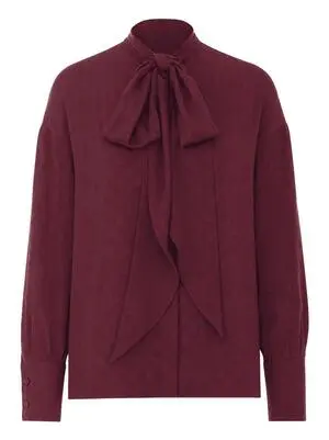 Etro Paisley Jacquard Silk Mix Shirt - Red