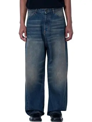 Vetements Wide-leg Denim Trousers - Blue