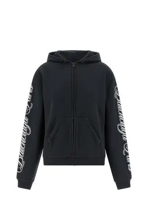 Balenciaga Cursive Hoodie - Black