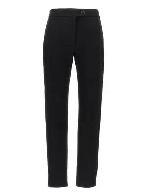 FERRAGAMO Stretch Wool Skinny Pants - Black