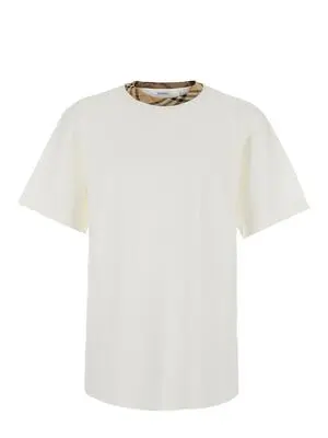 Burberry Ryan Checked Collar T-shirt - Multicolor