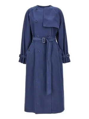 Max Mara Calao' Trench Coat - Blue