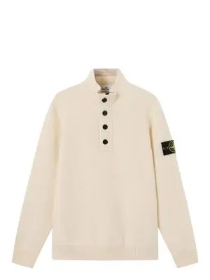 Stone Island STONE ISLAND Virgin Wool Blend Sweater Cream