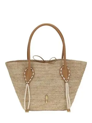 CHRISTIAN LOUBOUTIN Venus Basket Bag - Cream