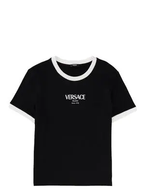 Versace VERSACE Logo T-Shirt Black