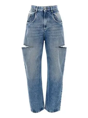 MAISON MARGIELA Cut-out Denim Jeans - Blue