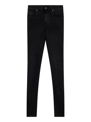 Gucci GUCCI Skinny Washed Cotton Denim Jeans Black