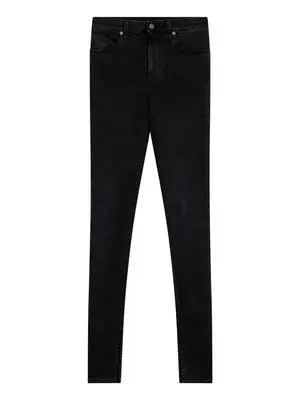 Gucci Skinny Washed Cotton Denim Jeans - Black