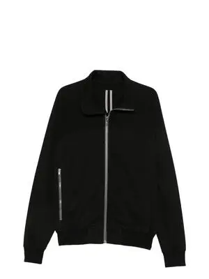 Rick Owens Organic Cotton Zip-up Sweatshirt - Black