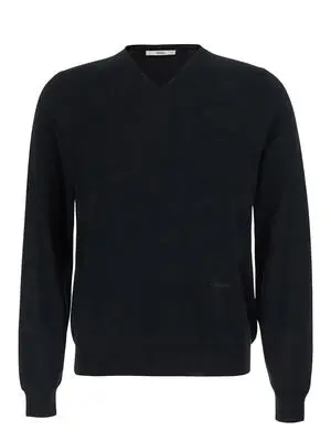Fendi Wool V-neck Pullover - Multicolor