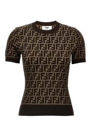 Fendi Ff' Sweater - Brown