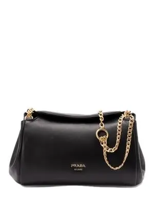Prada Tumulte Small Leather Shoulder Bag - Black