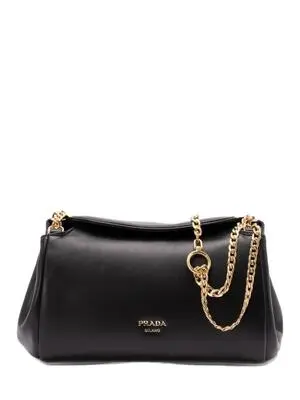 Prada Tumulte Small Leather Shoulder Bag - Black