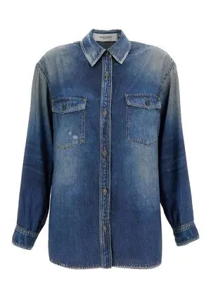 GOLDEN GOOSE Patty Shirt - Blue