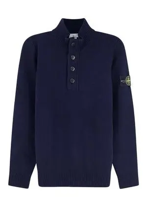 Stone Island Virgin Wool Blend Sweater - Multicolor
