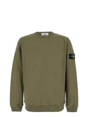 Stone Island Organic Cotton Sweatshirt - Green