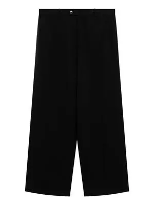 Balenciaga Wide-leg Tailored Trousers - Black