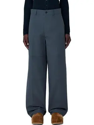 Dries Van Noten Wide-leg High-rise Trousers - Gray