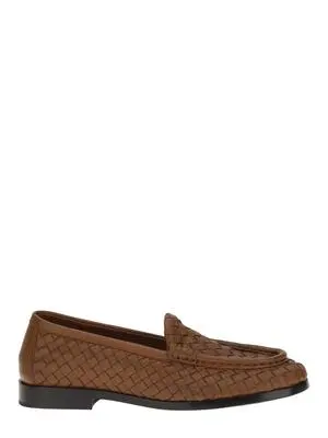 Bottega Veneta BOTTEGA VENETA Silenzio Loafers Brown
