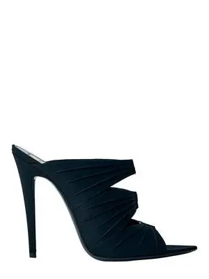 Saint Laurent Emilie Mules Sandals - Black
