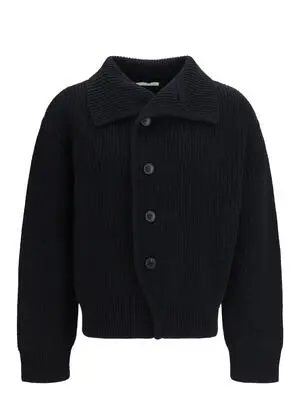Dries Van Noten High-neck Buttoned Cardigan - Black
