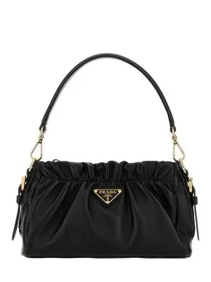 Prada Prada Women Black Nappa Leather Handbag Black