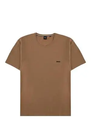 BOSS T-shirt With Logo - Brown
