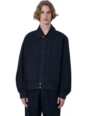 Dries Van Noten Cotton Jacket With Snap Fastening - Black