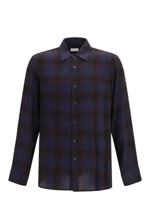 Dries Van Noten Check Shirt - Blue
