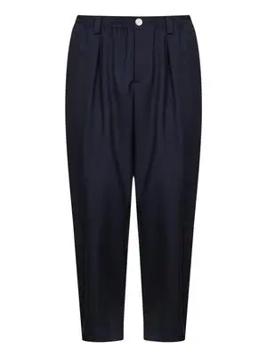 MARNI Marni Men Blue Tropical Wool Cropped Trousers