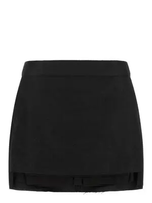 Rick Owens Fog Cutoff Skirt - Black