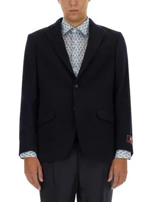 Etro Single-breasted Jacket - Blue