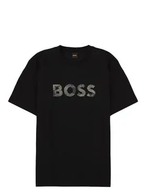 BOSS T-shirt With Logo - Black