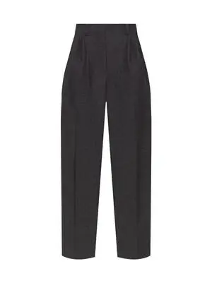 Givenchy Pleated Wool Trousers - Gray
