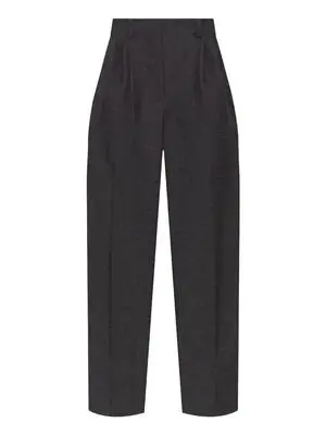 Givenchy Pleated Wool Trousers - Gray