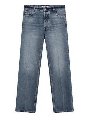 Miu Miu MIU MIU Cotton Denim Trousers Blue
