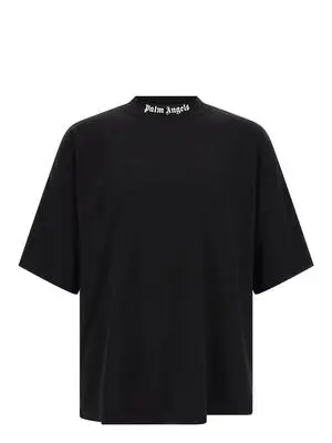 Palm Angels Logo Print T-shirt - Black