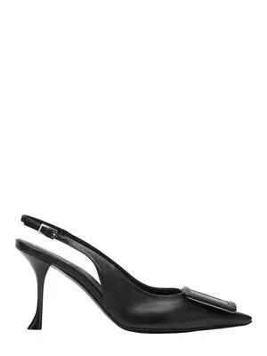 ROGER VIVIER Nappa Leather Slingbacks - Black