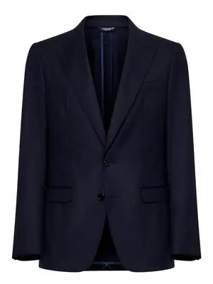 Dolce & Gabbana Wool Single-breasted Blazer - Multicolor