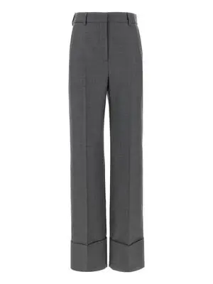 Valentino Garavani Wool Pants - Gray