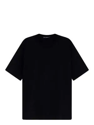 Dolce & Gabbana Dolce & Gabbana Men Cotton T-Shirt With Embossed Dg Logo Multicolor