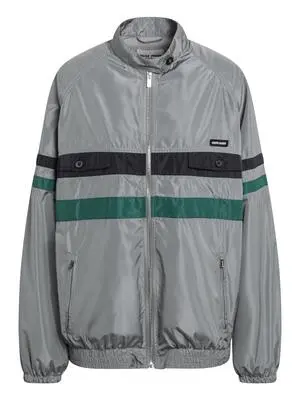Miu Miu MIU MIU Tech Silk Blouson Gray