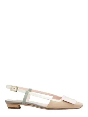 ROGER VIVIER Suede Slingback Ballet Flats - Multicolor