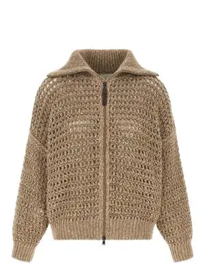 Brunello Cucinelli Dazzling Cardigan - Cream