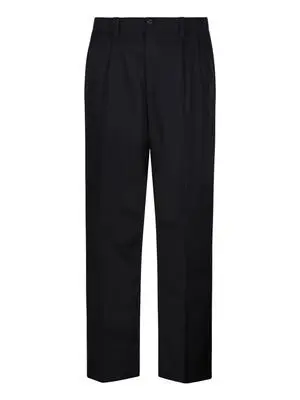 GOLDEN GOOSE Virgin Wool Trousers - Black