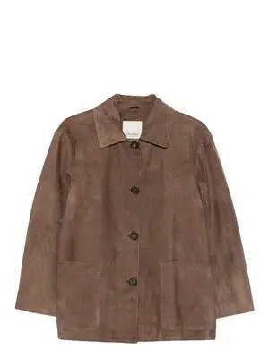 Max Mara Jackets Leather Jackets - Brown