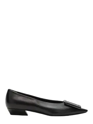 ROGER VIVIER Gommettine Ballerina In Leather - Black