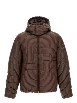 Casablanca Monogram Quilting Down Jacket - Brown