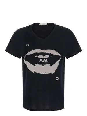 Fendi Ti Amo Cotton T-shirt - Black